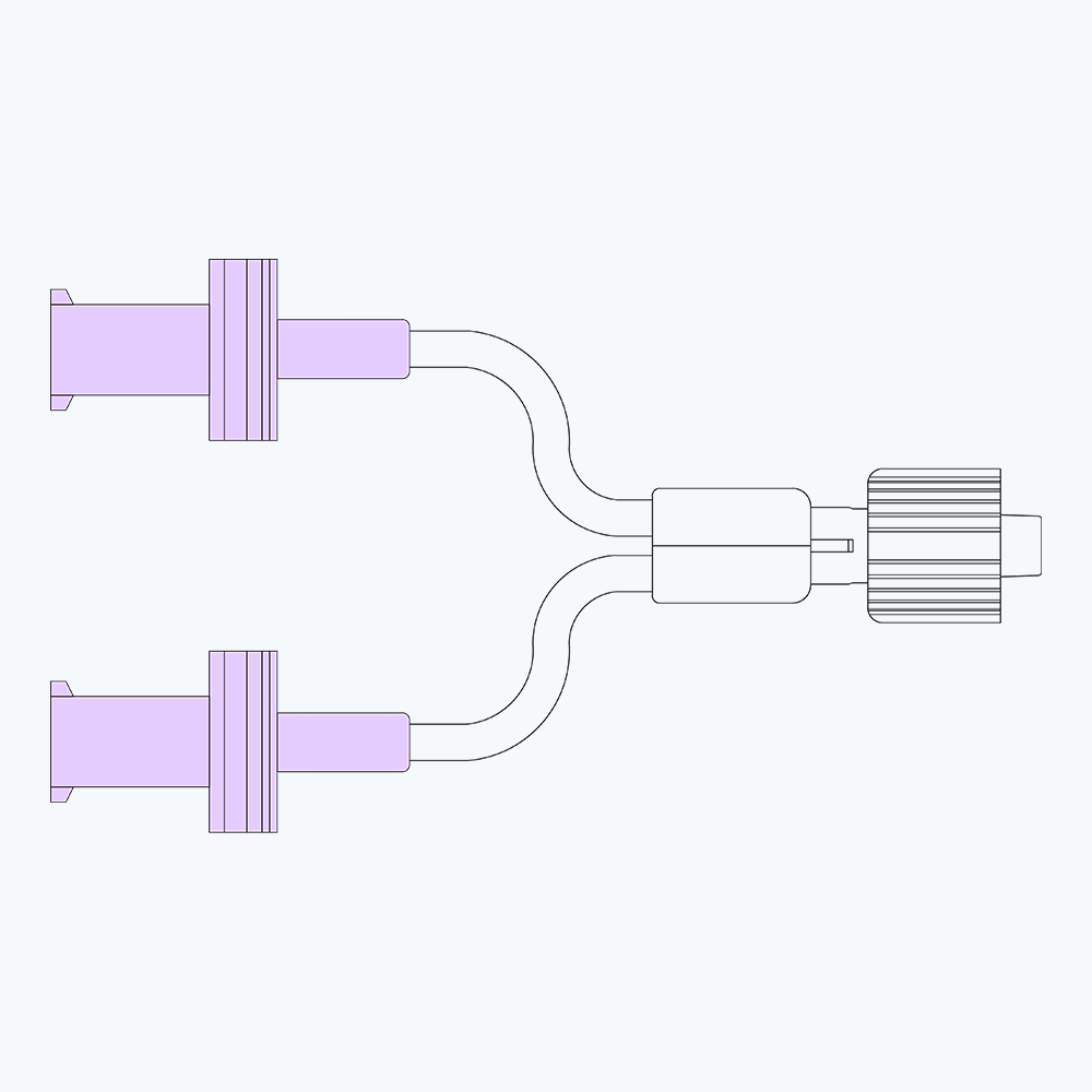 2.5" - Bifurcated Extension Set - MPS Pharma & Medical, Inc.
